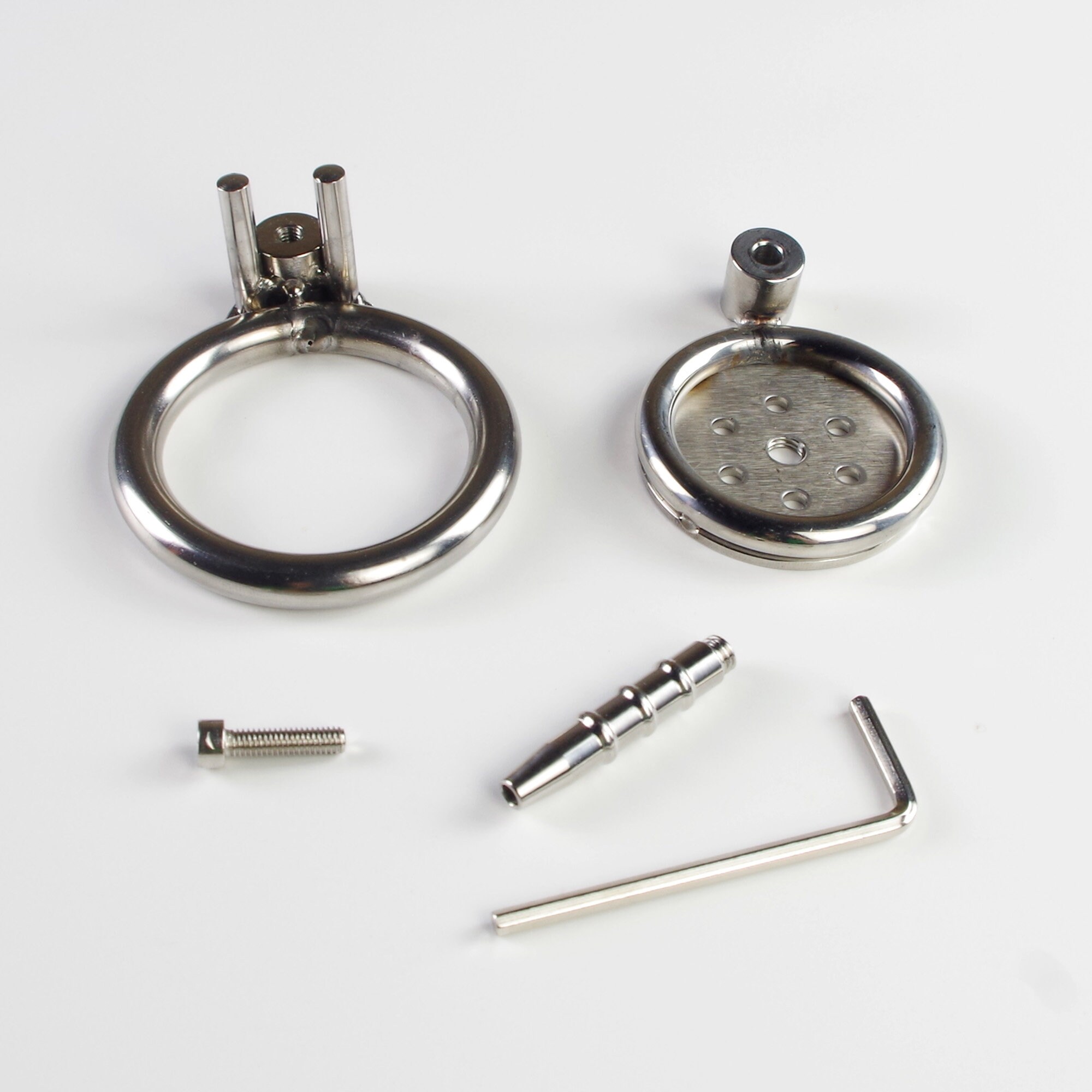 Male Trumpet Tube Chastity Device Screw Lock Ring Short Cage - Etsy UK