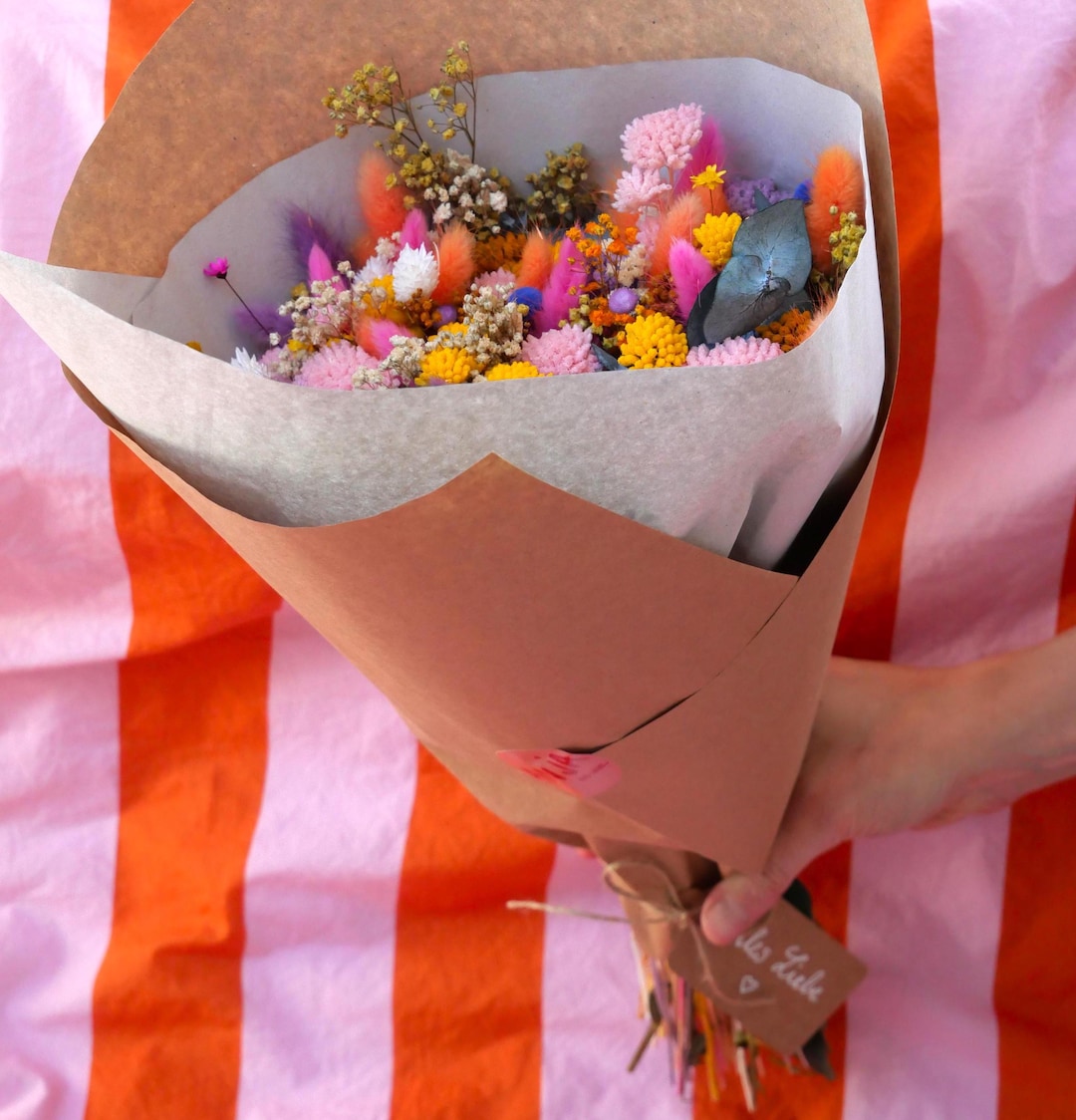 Trockenblumenstrauß FRIEDA (groß, ca. 40cm) - Etsy.de