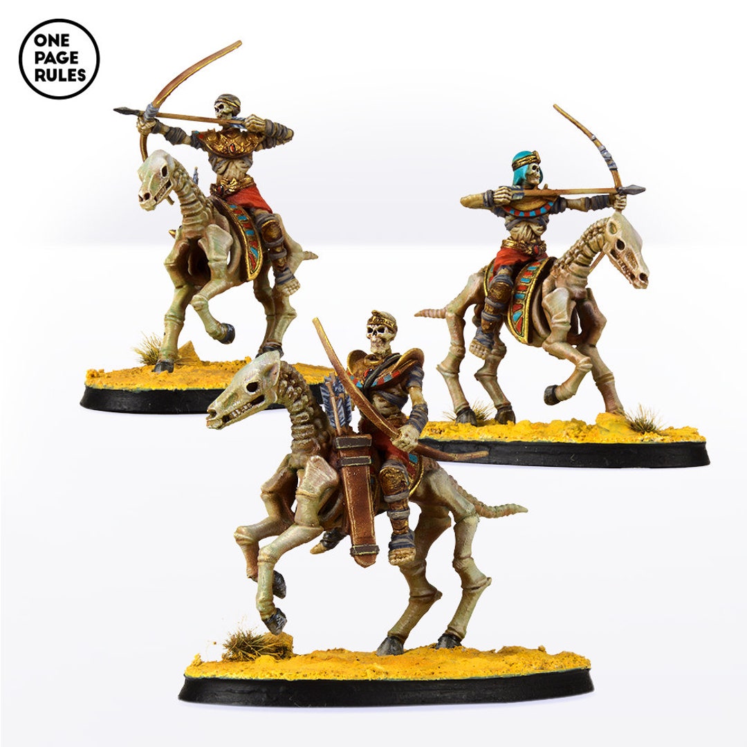 Skeleton Horsemen (bow) - Mummified Undead (3 Models) - Etsy