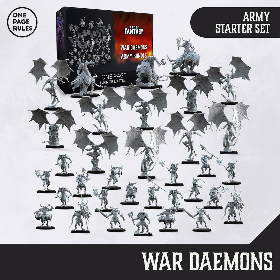 War Daemons Army Starter (34 Models) - Etsy