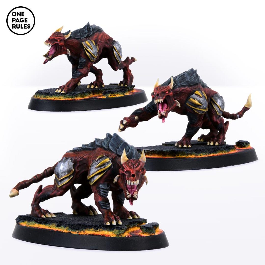 Blood Hounds - War Daemons (3 Models) - Etsy