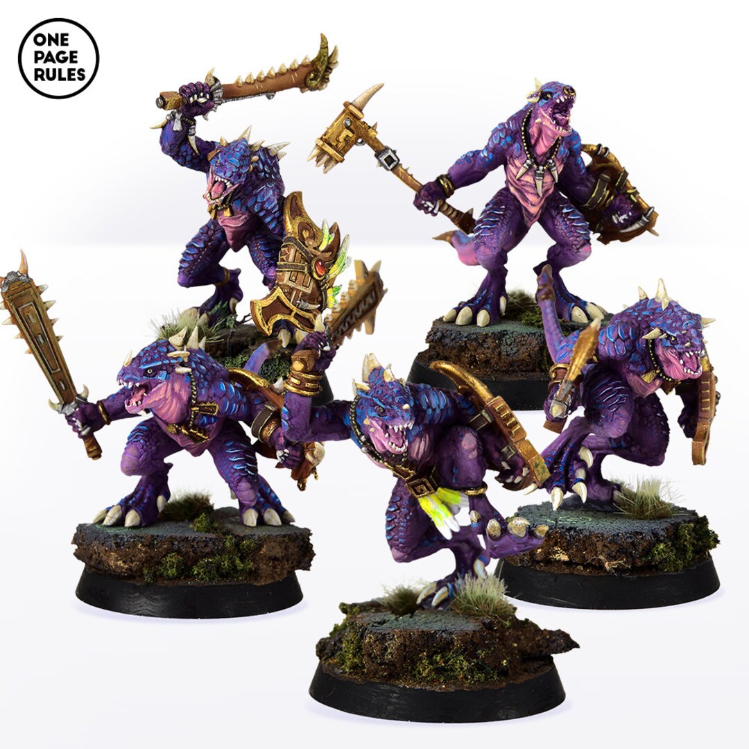 Saurian Warriors (hand Weapon) - Saurians (5 Models) - Etsy