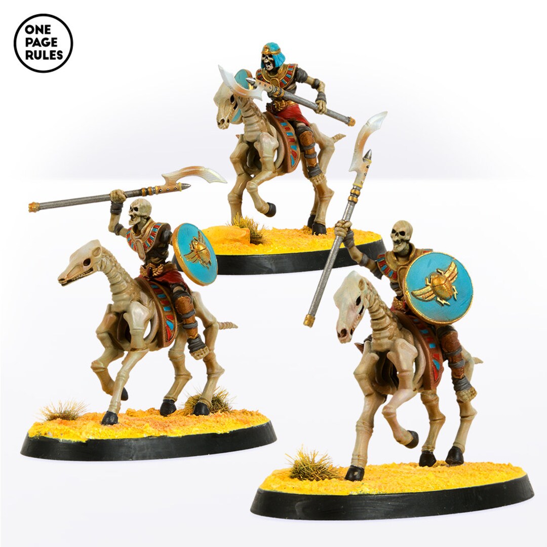 Skeleton Horsemen (lance) - Mummified Undead (3 Models) - Etsy