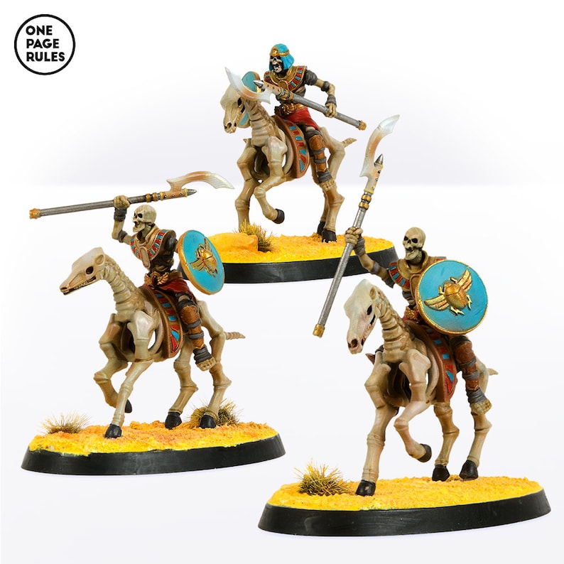 Skeleton Horsemen (lance) - Mummified Undead (3 Models) - Etsy