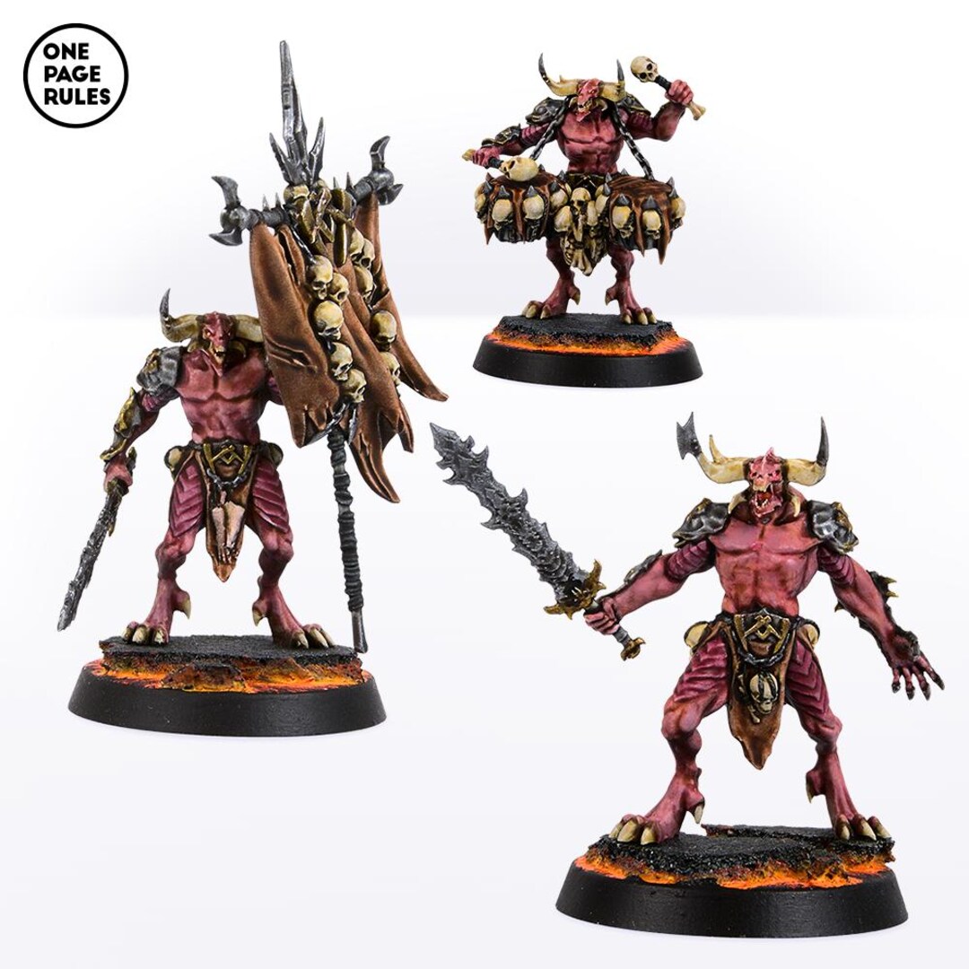 Blood Warriors Command - War Daemons (3 Models) - Etsy