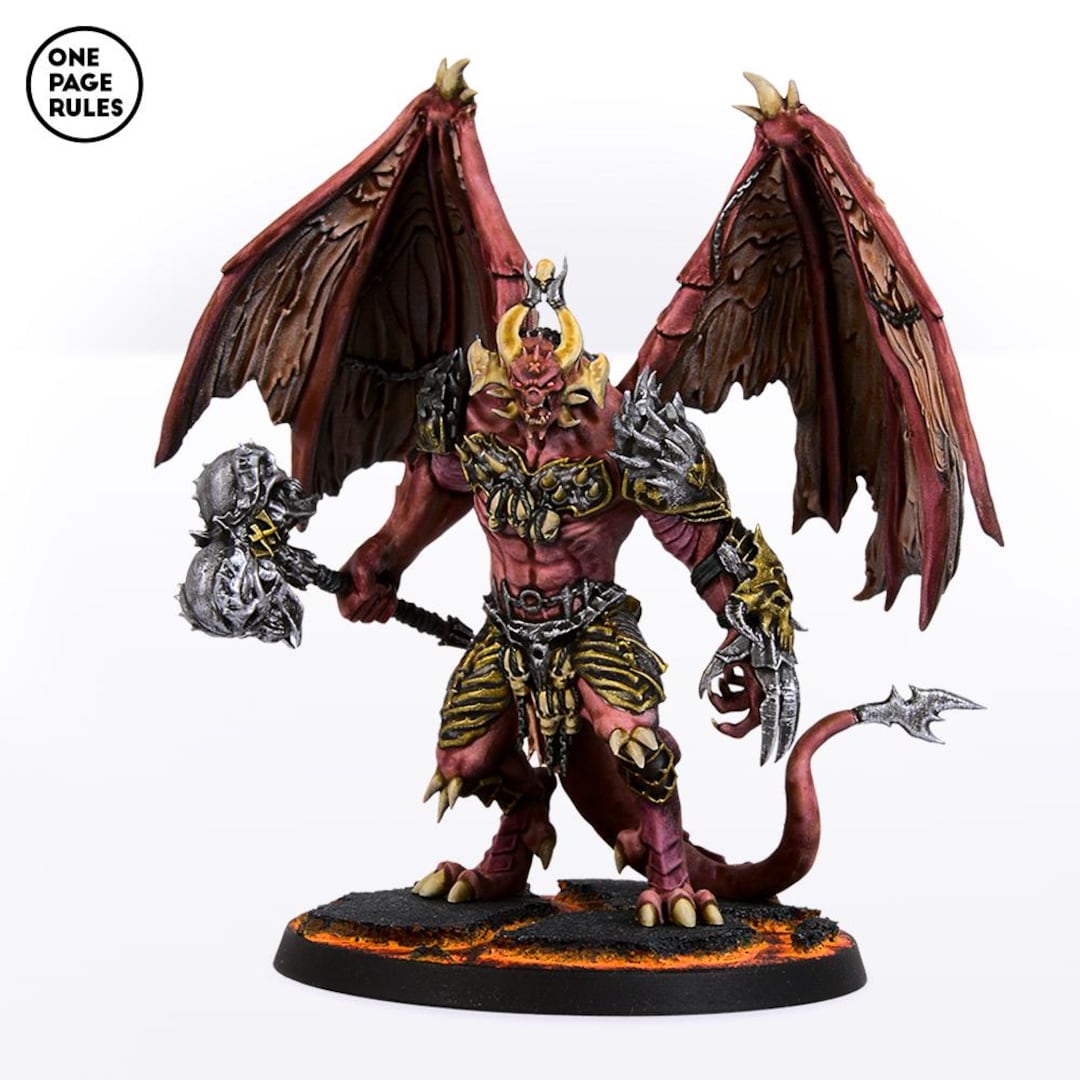 Harbinger of War (wings, Hammer, Gauntlet) - War Daemons (1 Model) - Etsy