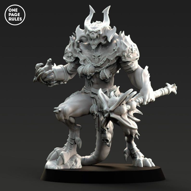 Champion of War (hammer, Gauntlet) - War Daemons (1 Model) - Etsy