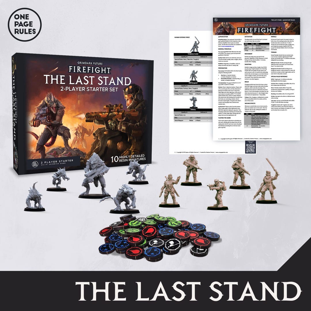 The Last Stand - Grimdark Future: Firefight 2 Player Starter Set - Etsy UK