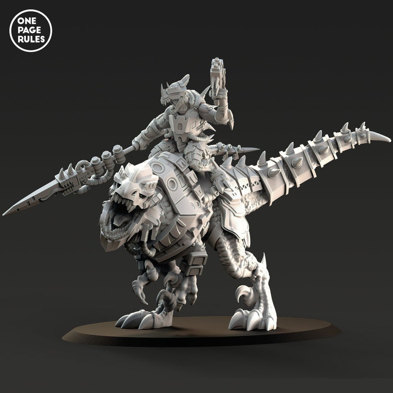 Saurian Veteran on Tyrannosaur - Saurian Starhost (1 Model) - Etsy