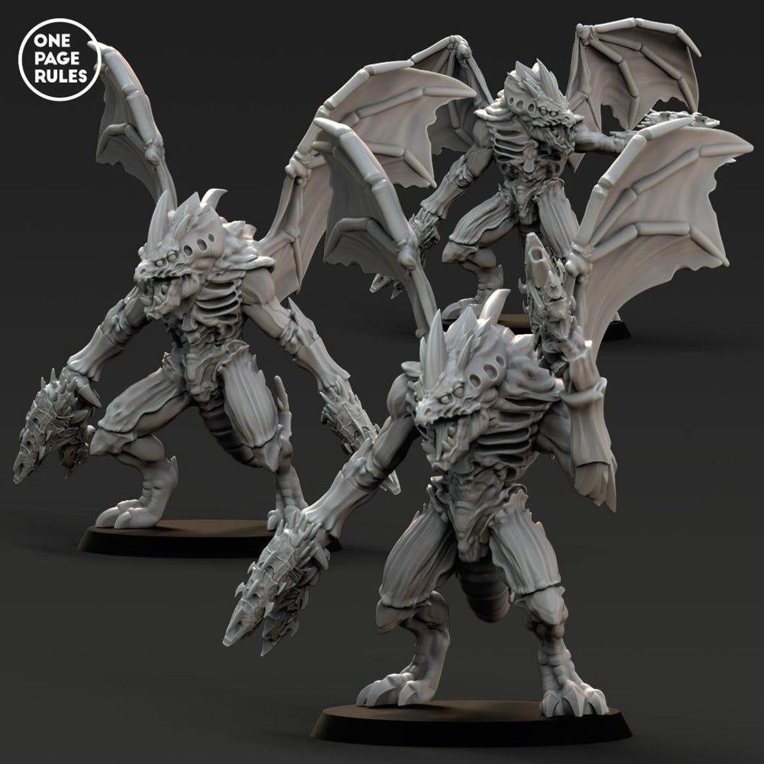 Hive Warriors (wings, Spine Guns) - Alien Hives (3 Models) - Etsy