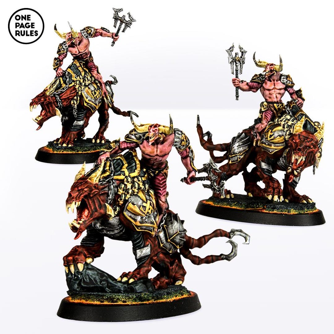 Beast Riders - War Daemons (3 Models) - Etsy