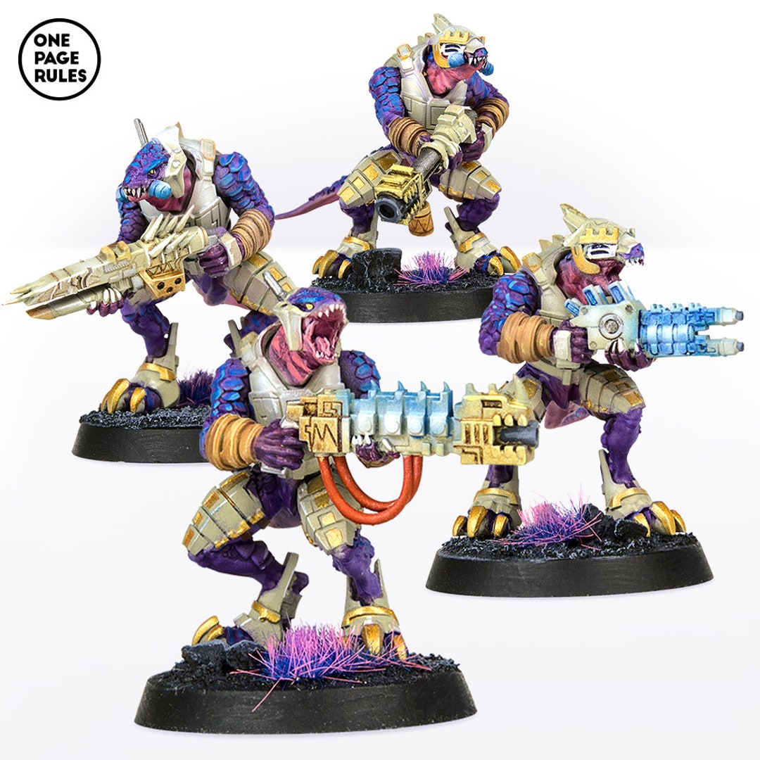 Saurian Warriors (special Weapons) - Saurian Starhost (4 Models) - Etsy
