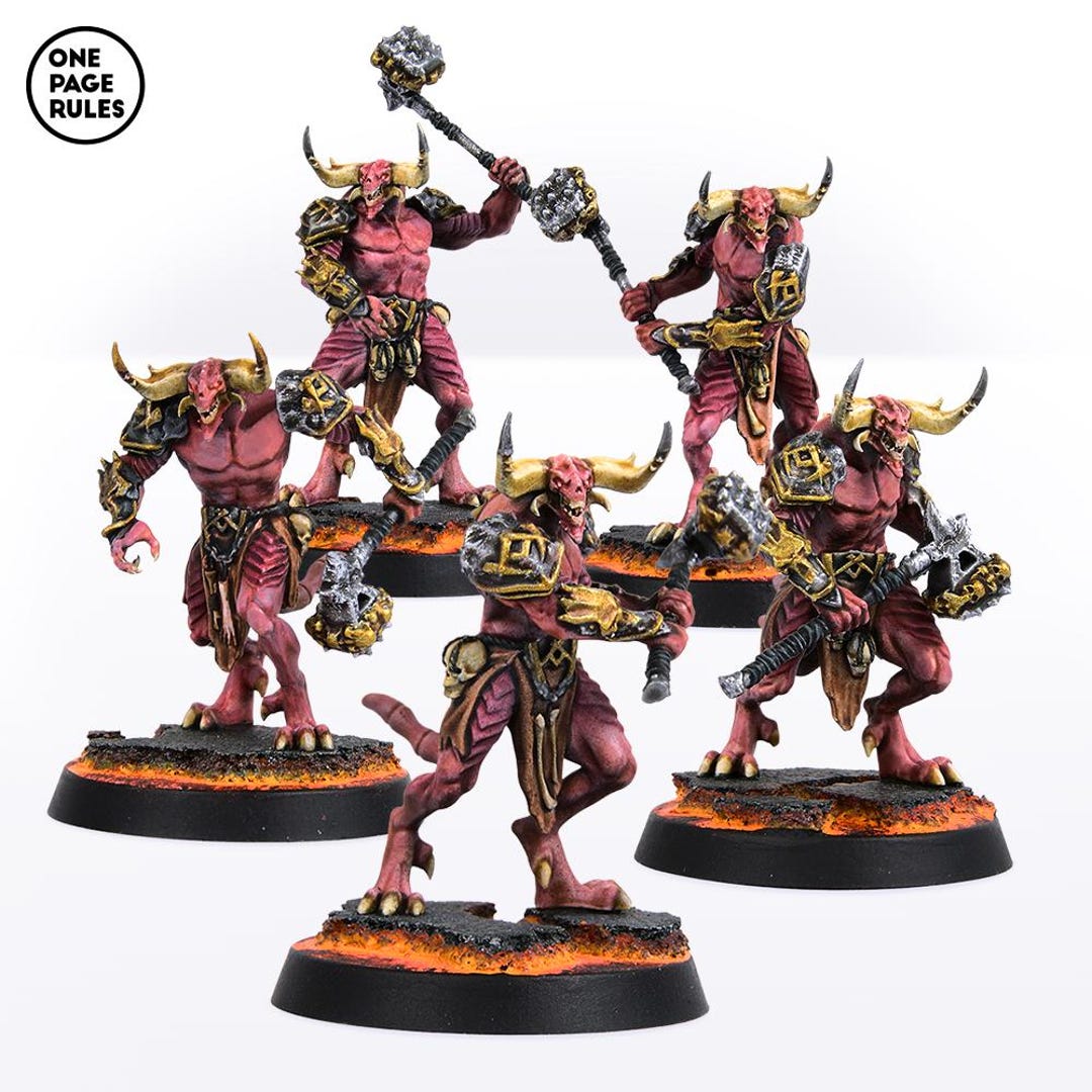 Blood Warriors (great Weapon) - War Daemons (5 Models) - Etsy