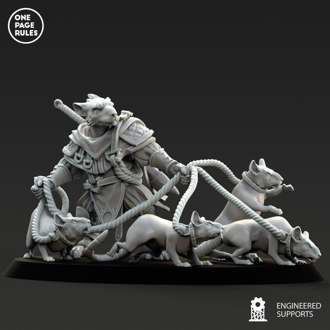 Giant Rats (rat Master) - Ratmen (1 Model) - Etsy