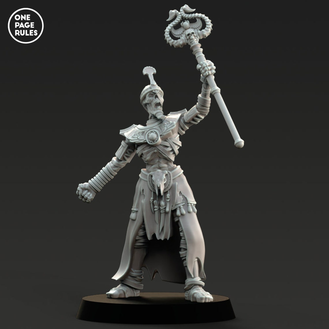 Skeleton Champion (priest) - Mummified Undead (1 Model) - Etsy