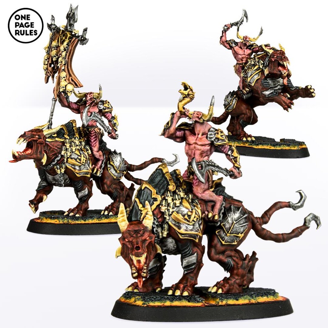Beast Riders Command - War Daemons (3 Models) - Etsy