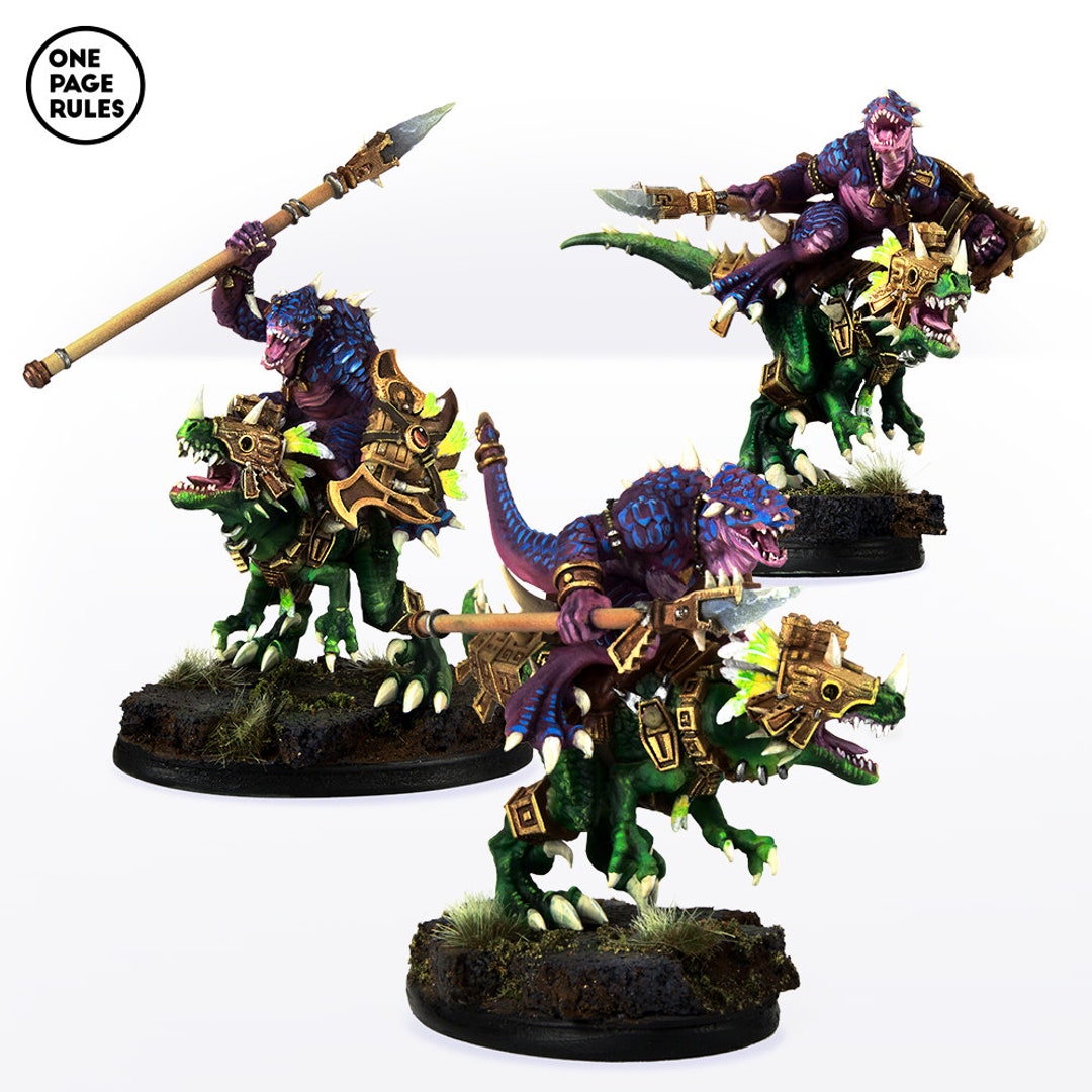 Raptor Riders (lance) - Saurians (3 Models) - Etsy
