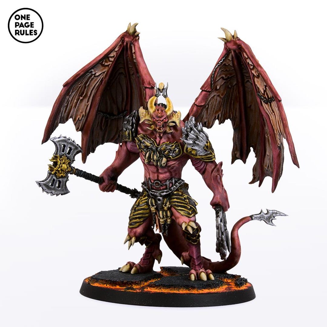 Harbinger of War (wings, Whip, Axe) - War Daemons (1 Model) - Etsy