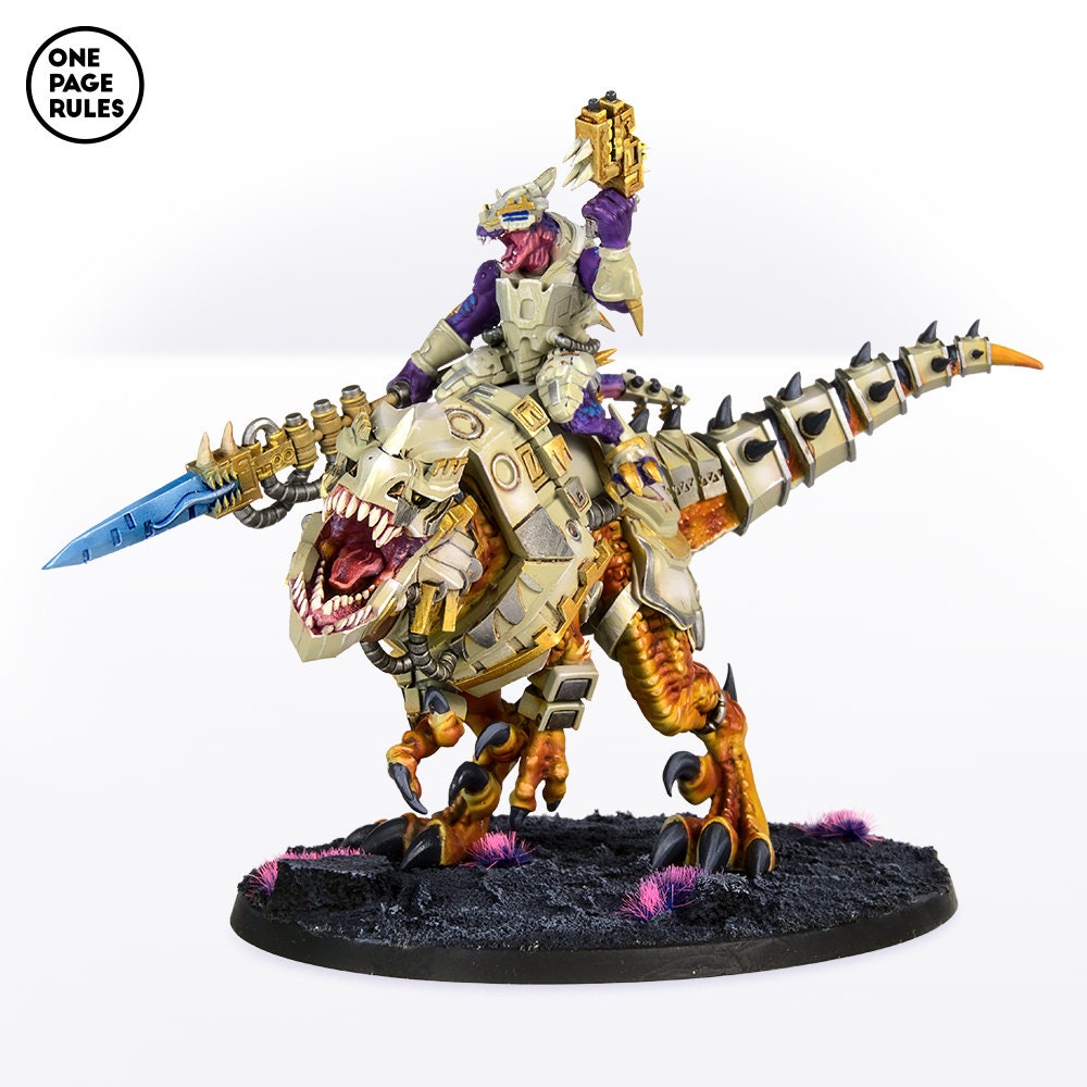 Saurian Veteran on Tyrannosaur - Saurian Starhost (1 Model) - Etsy