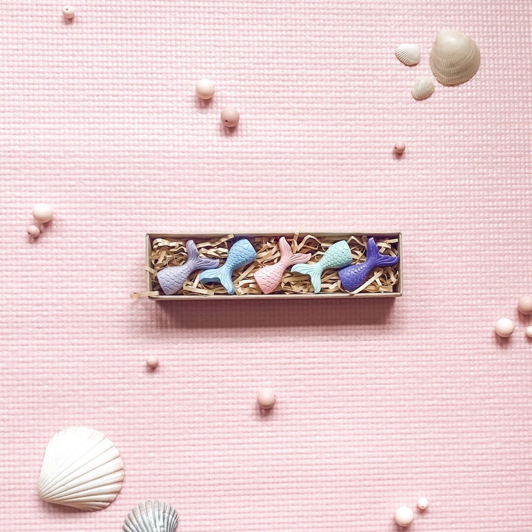 Mermaid Vegan Crayons for Boys and Girls Birthday Gift - Etsy Australia