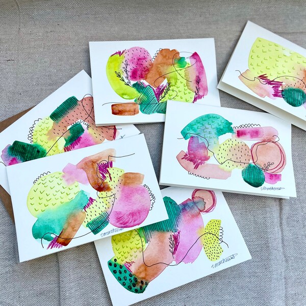 Abstract Greeting Cards - Etsy