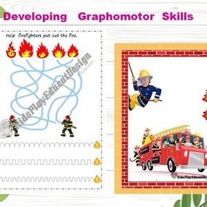 Customized Firefighter Busy Book, Montessori Toddler, Printable ...