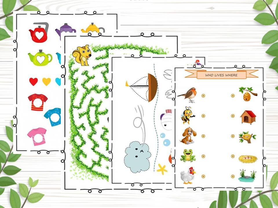 FINE MOTOR SKILLS, Tracing Practice,pre-writing Worksheets, Line ...