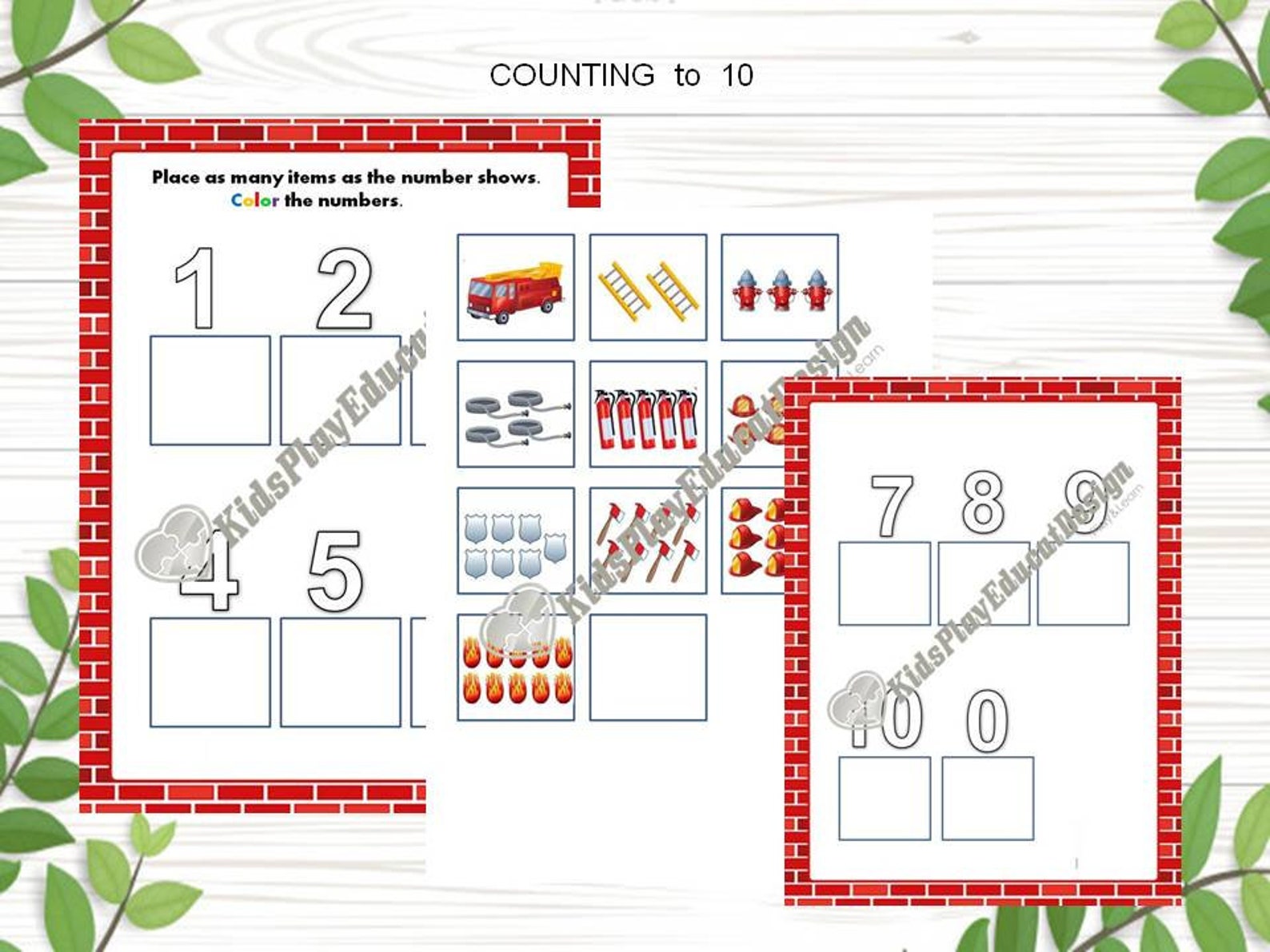 Customized Firefighter Busy Book, Montessori Toddler, Printable ...