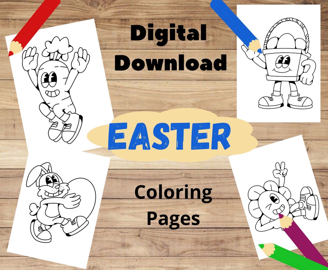 Easter Colouring Pages for Kids, Activities for Toddlers, Homeschool ...