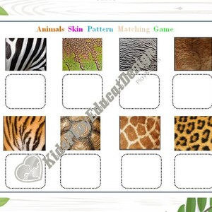 ANIMALS and OBJECTS Pattern Matching Game, Montessori Homeschoole ...