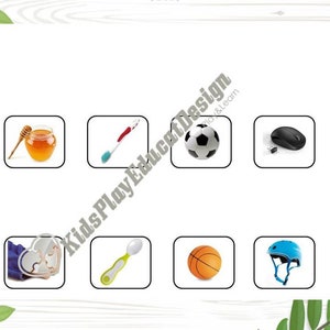ANIMALS and OBJECTS Pattern Matching Game, Montessori Homeschoole ...