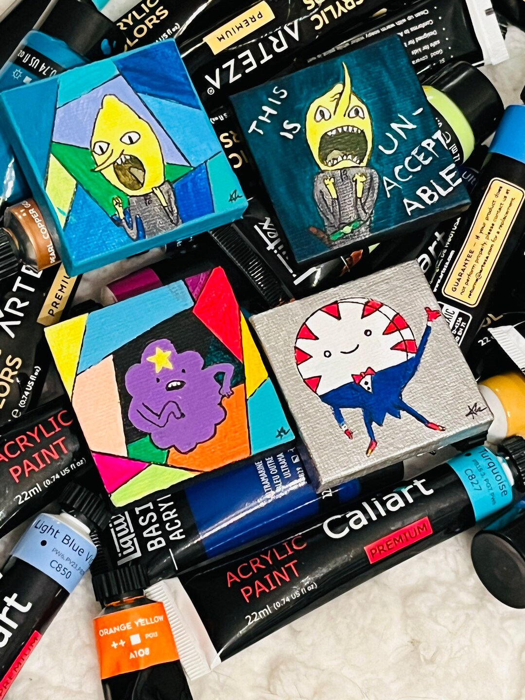 2x2 Adventure Time Fridge Magnet Peppermint Butler Lemongrab - Etsy UK