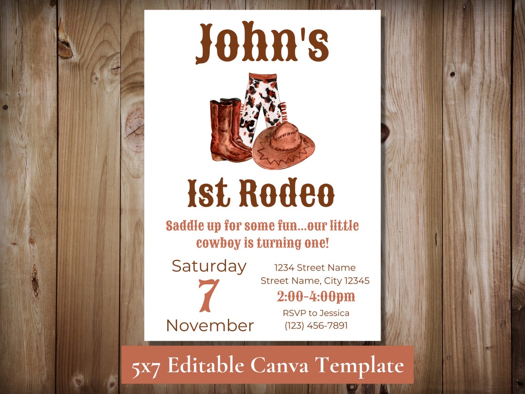 1st Rodeo Birthday Party, Wild West Birthday Party, Western Theme 1st ...