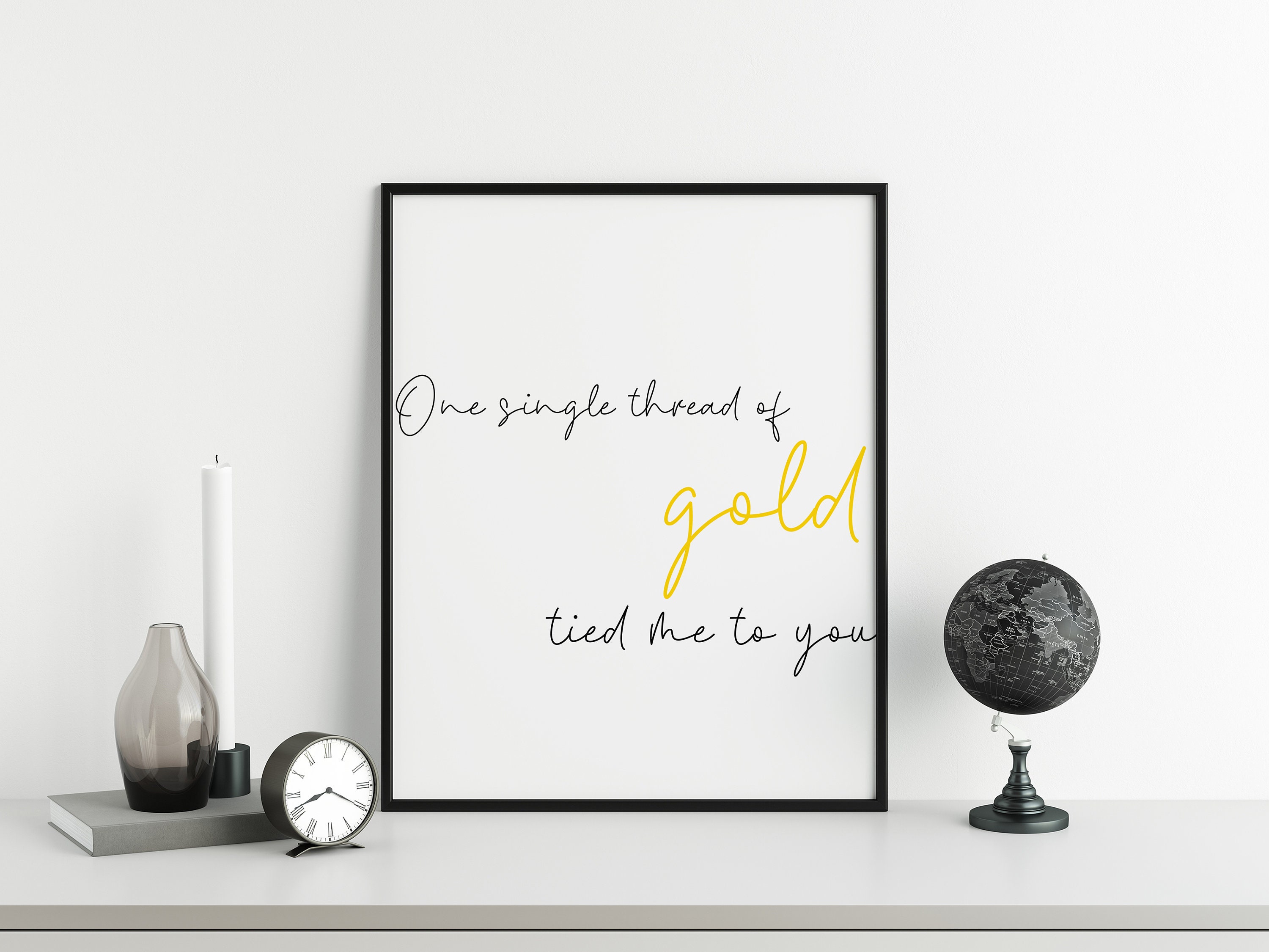 Taylor Swift Folklore Invisible String Lyrics Wall Art One Single