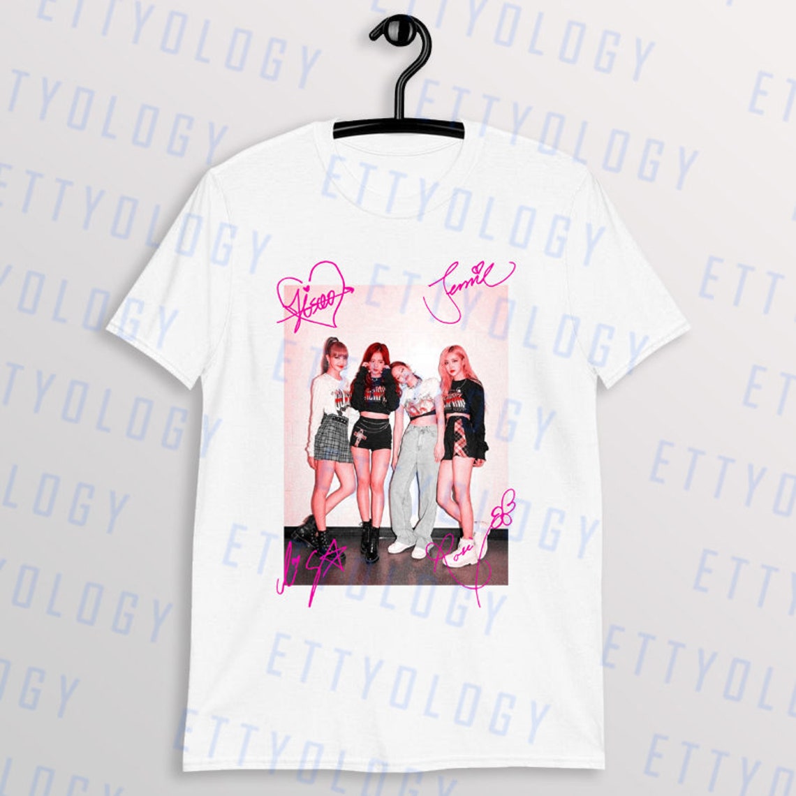 BLACKPINK Autograph Hand Sign Vintage Retro Style Kpop Quote | Etsy