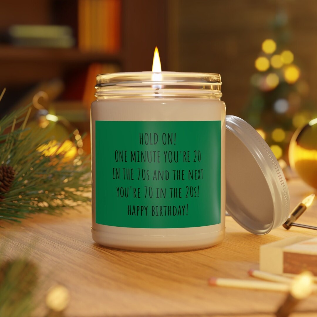 Happy 70th Birthday Gift For 70th Birthday 3 Scents Candle Etsy