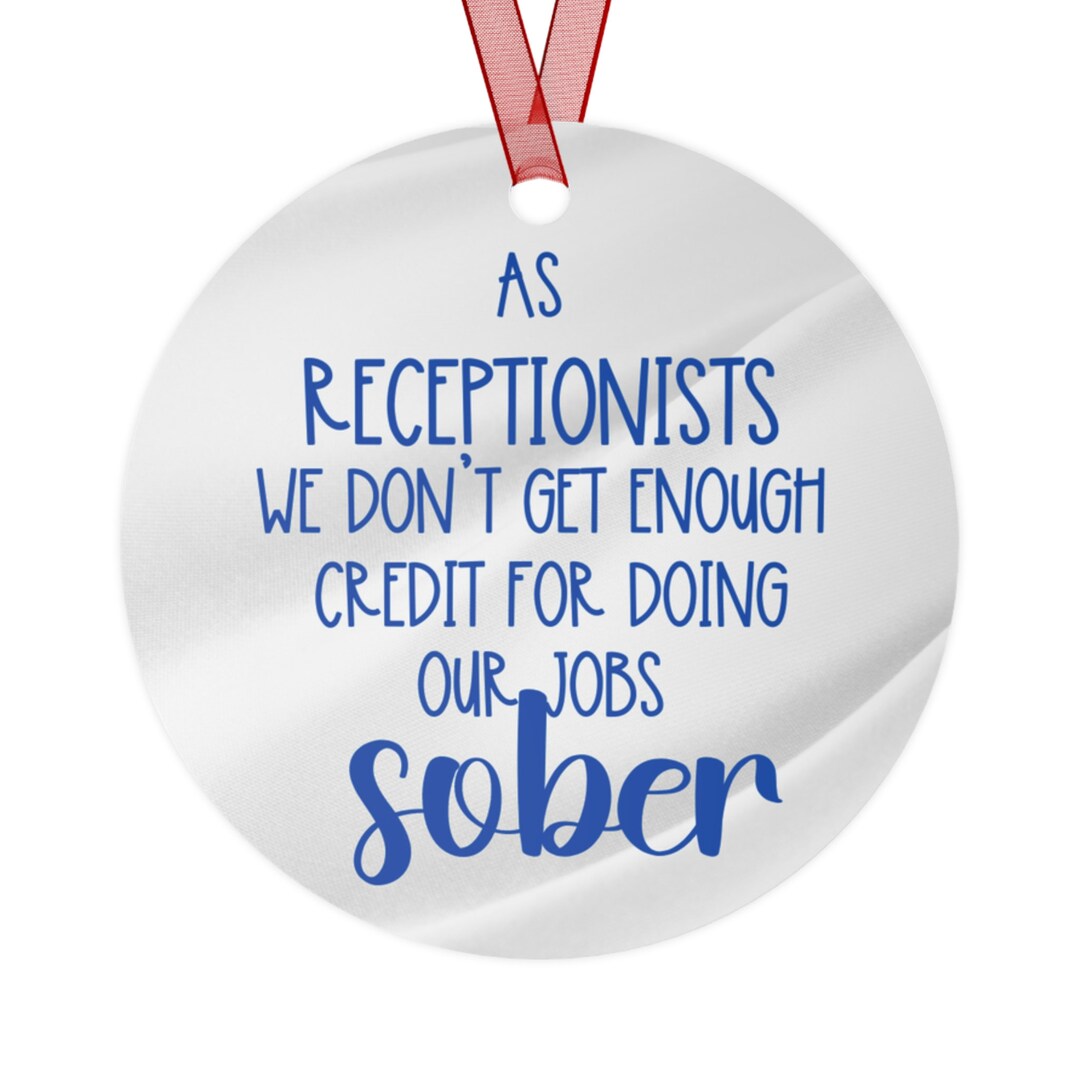 Funny Gift for Receptionist, Adult Ornament for Receptionist, Gift for ...