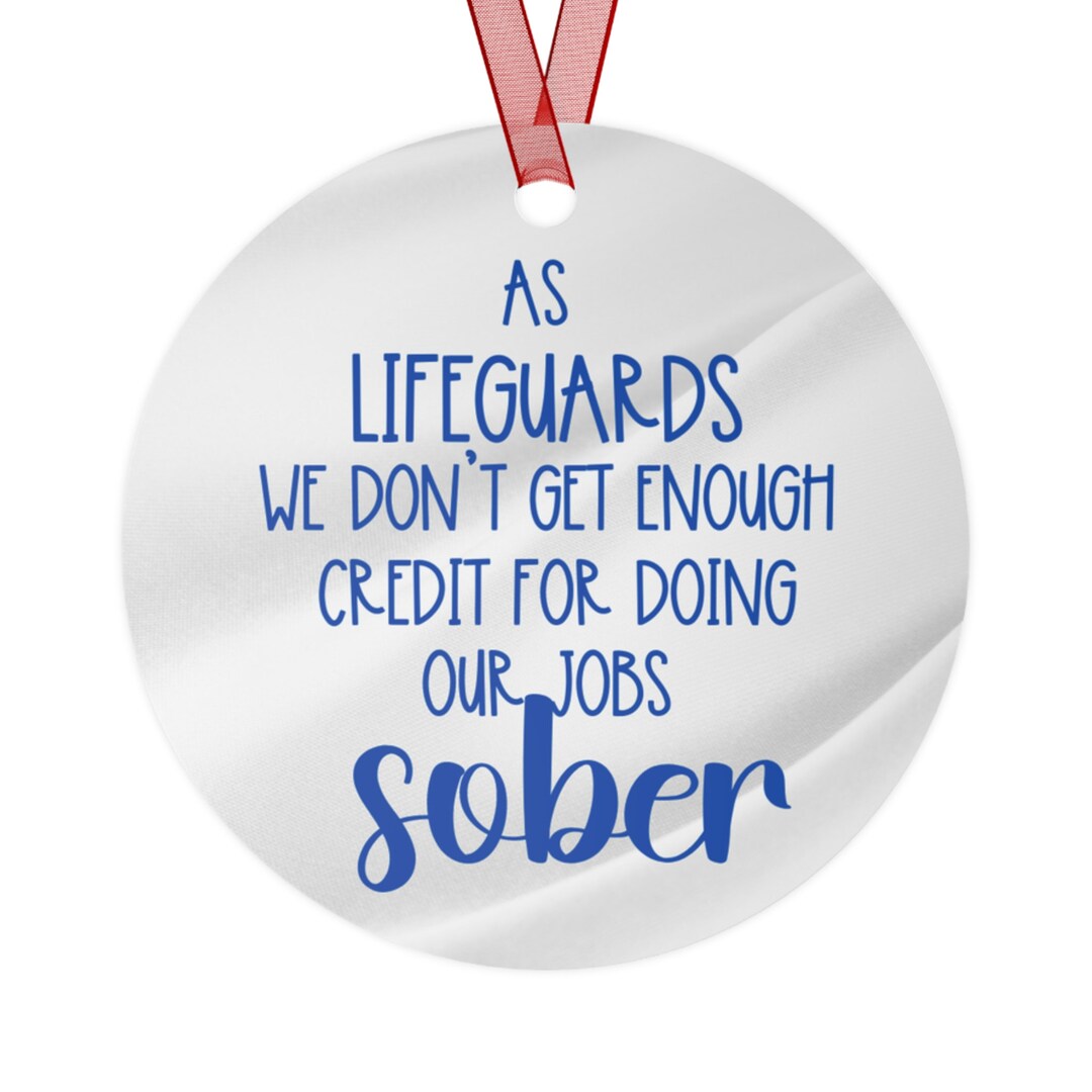 Funny Lifeguard Gift, Ornament for Lifeguard, Adult Themed Ornament for ...