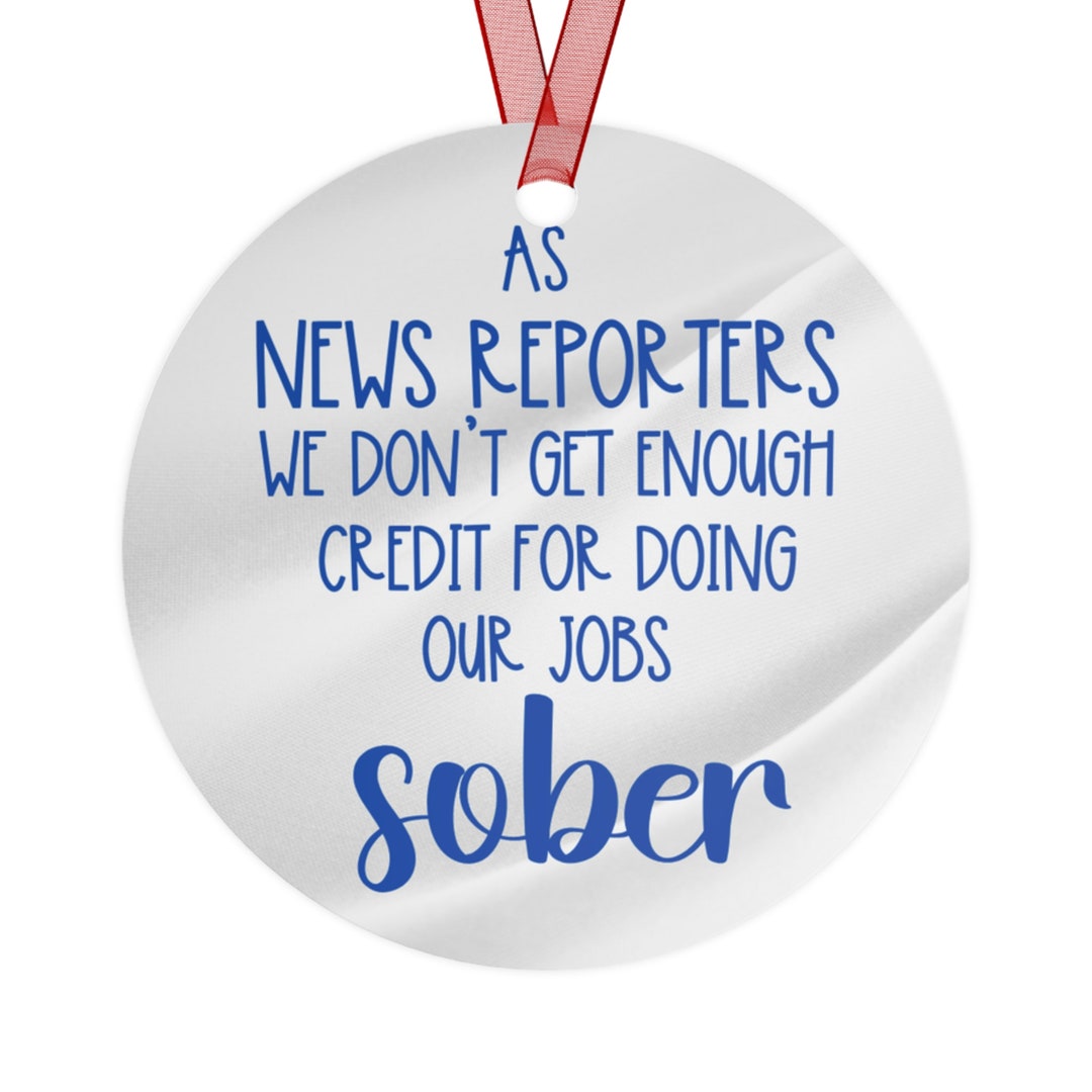 Funny News Reporter Gift, Ornament for News Reporter, Journalist, TV ...