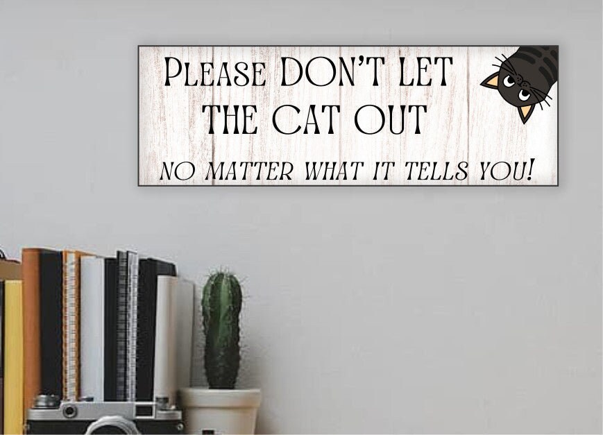 Cat Lover Sign Cat Mom Catsitting Rules House Cat Sign - Etsy