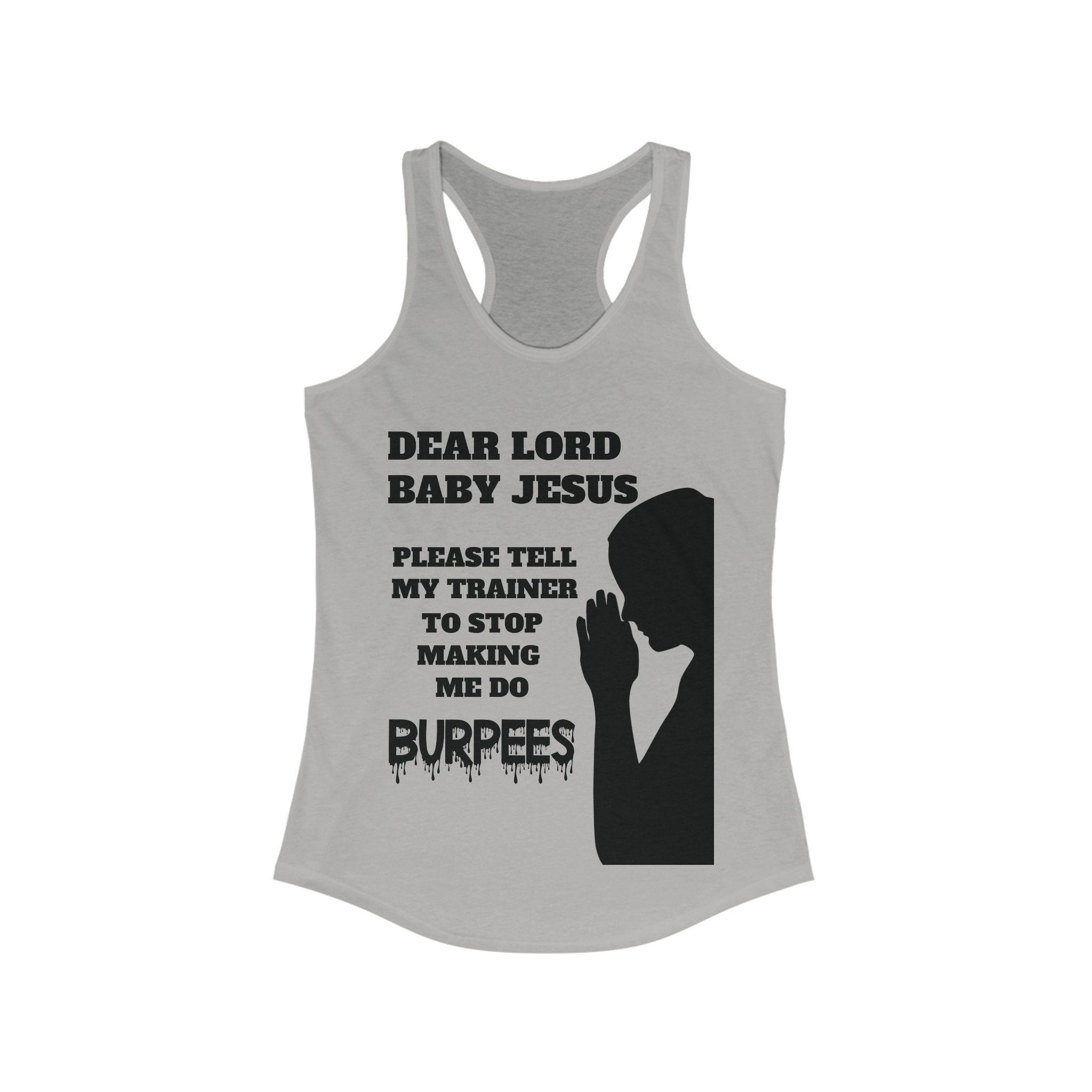 Burpees Prayer, Funny Crossfit Tank, Love Hate Workout, Funny Gym Tee ...