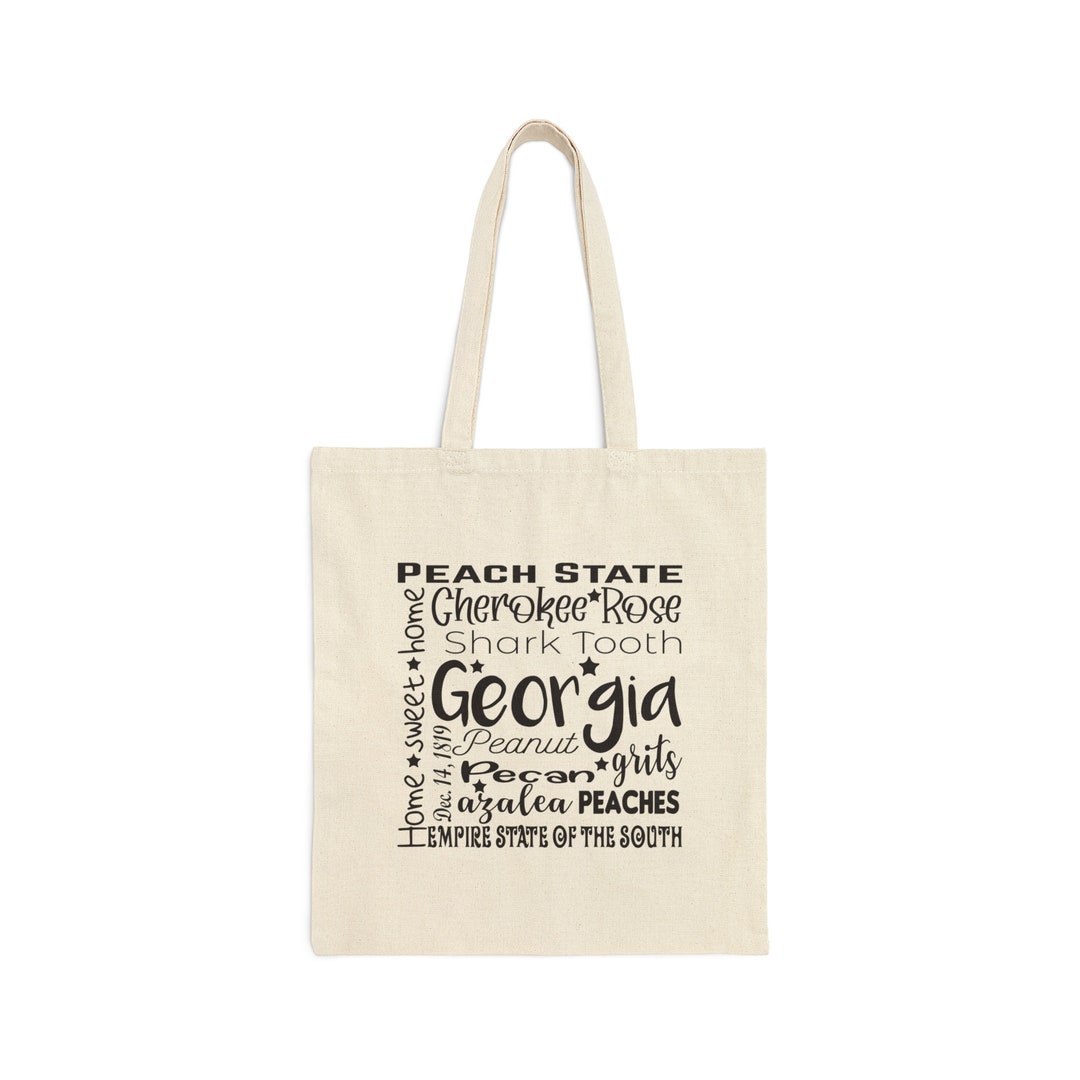 Georgia Cotton Canvas Tote Bag, Gift for Visitors, Wedding Guests Gift ...