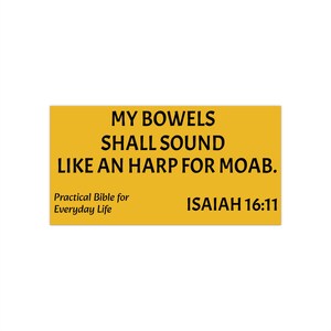 Funny Bible Bumper Stickers, Old Testament Scripture Fun, Gift for Man ...