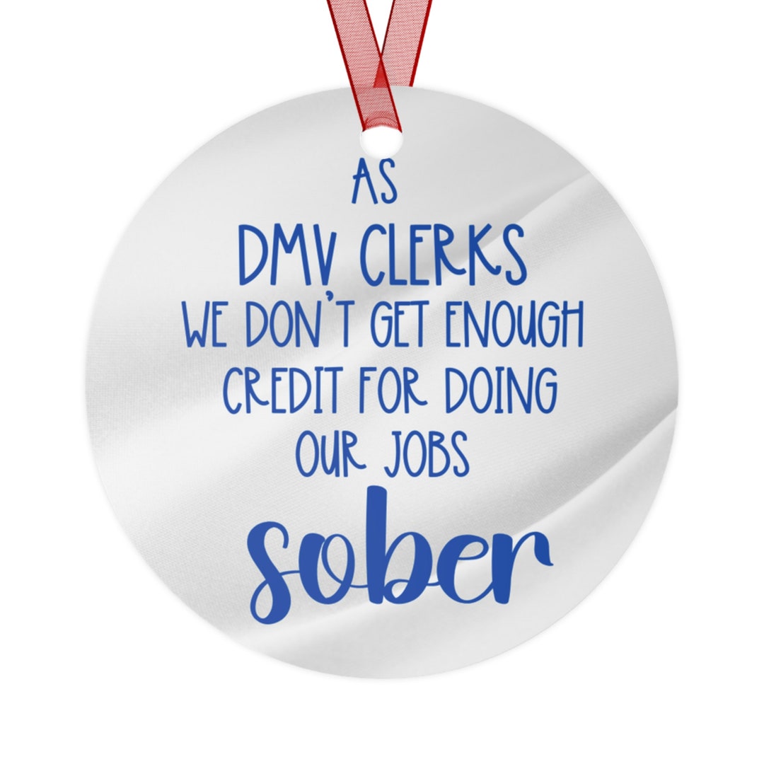 Funny DMV Clerk Gift, DMV Clerk Ornament, DMV Employee, Secret Santa ...