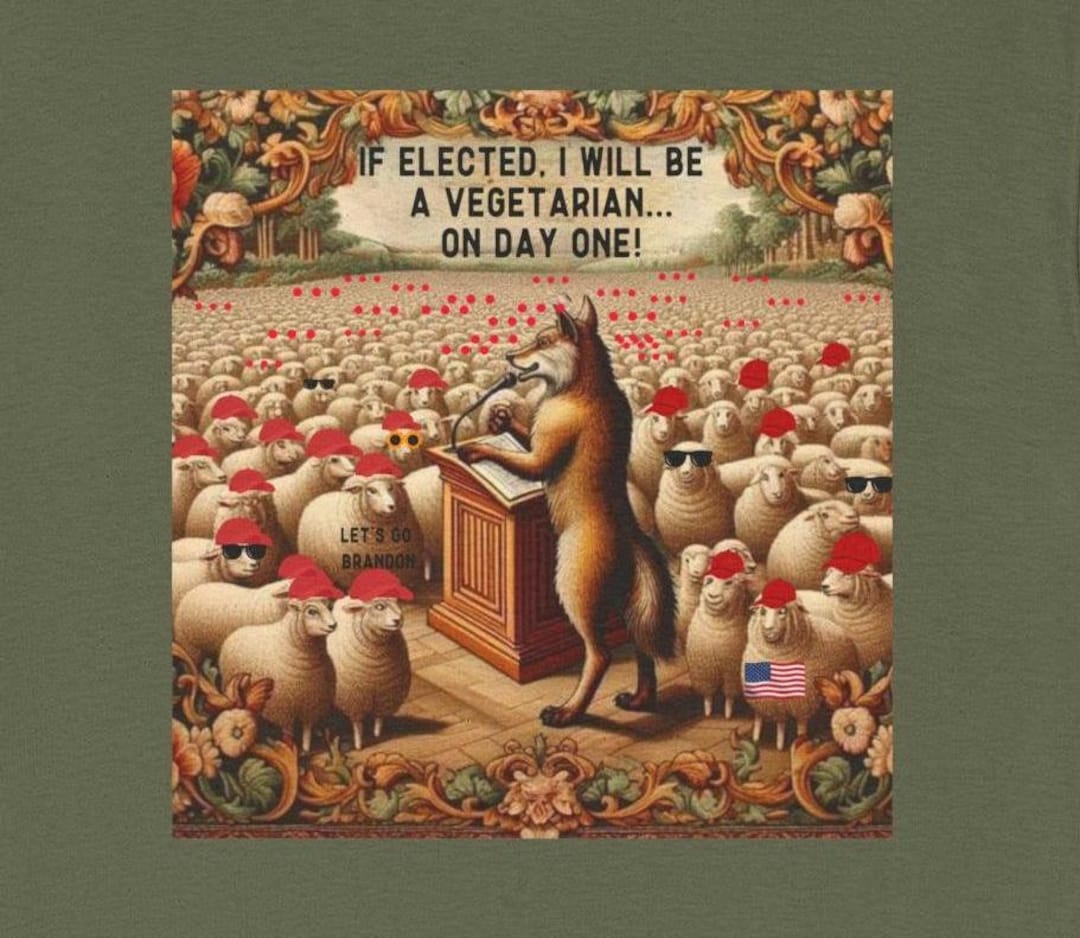 Funny Anti-trump Shirt, I Will Be a Vegetarian on Day One, Funny Trump ...