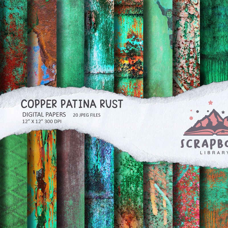 Copper and Teal Wallpaper - Etsy