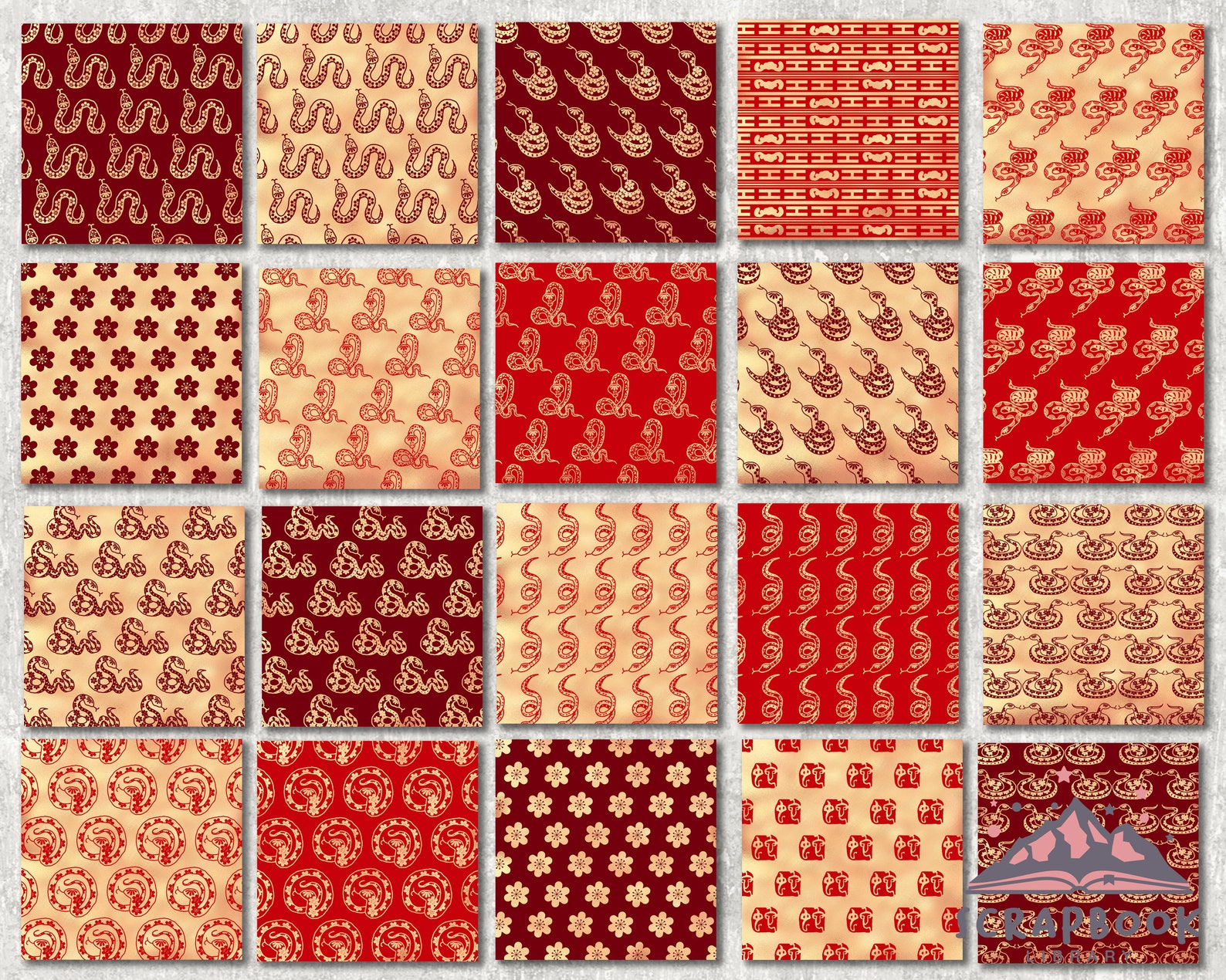 Chinese Zodiac Snake Ornaments Paper, Asian Serpent Pattern, Authentic ...