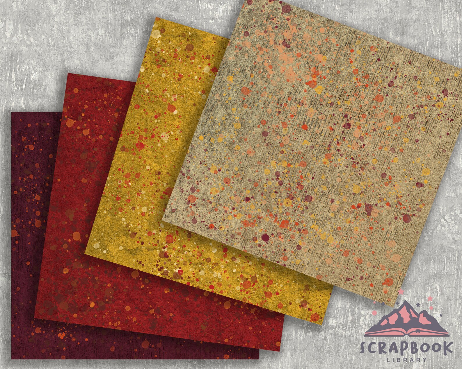 Aged Paper Textures, Autumn Color Backgrounds, Fall Season Palette ...