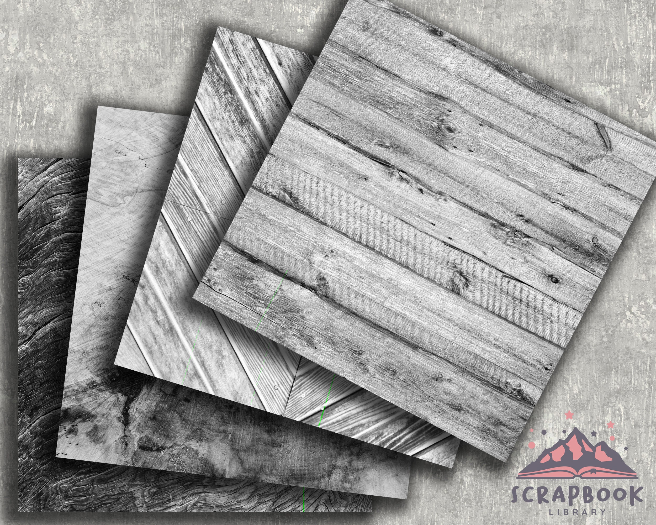 White Wood Paper, White Timber Texture, Wood Pattern Digital Paper ...