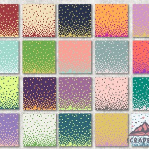 Falling Color Dot Digital Paper,hand Drawn Dots Pattern Digital Paper ...